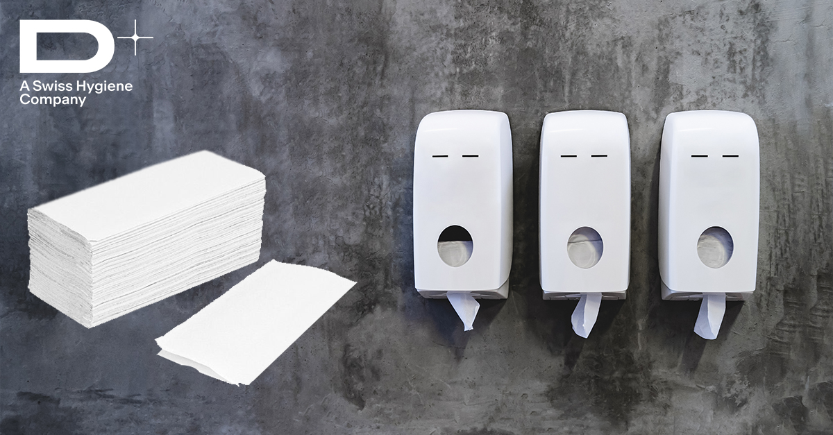 Essuie-mains pliage V | Blanc - Dentimed