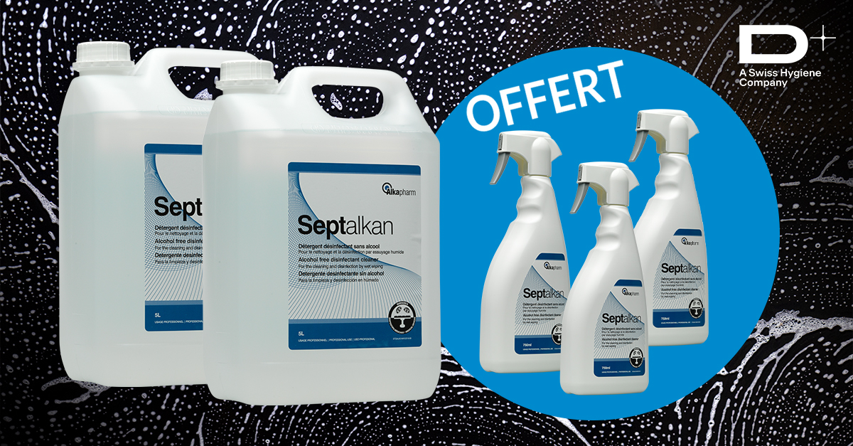 Septalkan | Détergent désinfectant de surfaces sans alcool - Dentimed